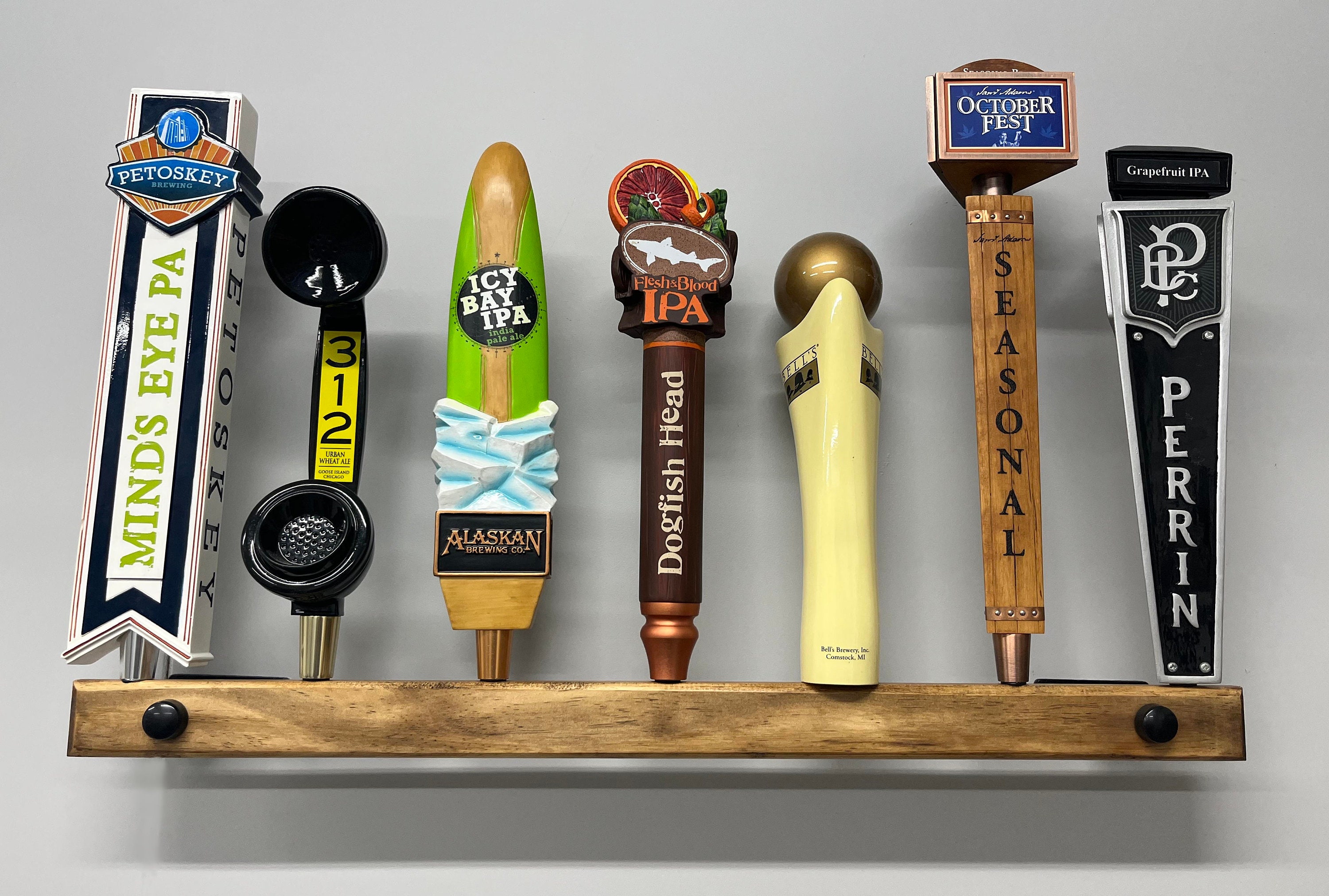 Tap Handle Wall Display stand Off Holds 7 Tap Handles - Etsy