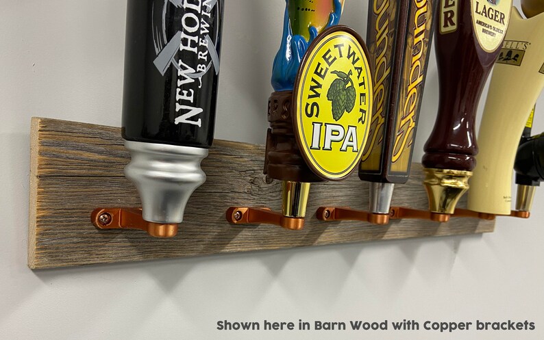 Tap Handle Wall Display rack Holds 6 Tap Handles - Etsy