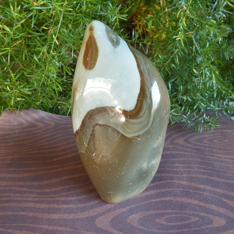 Large Carved Polychrome Picture Jasper Free Form Sculpture / - Etsy