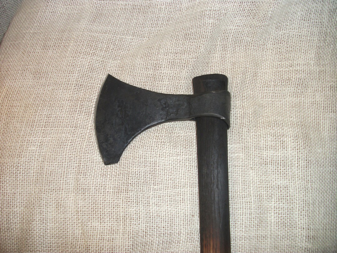 Hickory Handled Hand Forged Viking Style Tomahawk, High Carbon/low ...