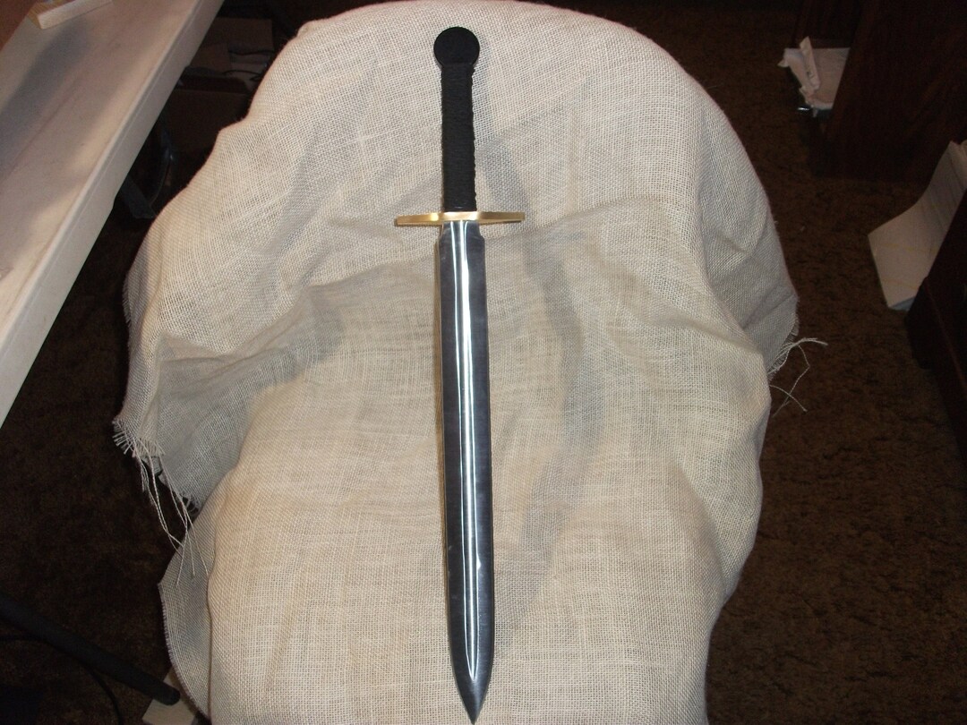 Short Sword , OOAK, Hand Forged, USA Made, Wood Wrapped Handle - Etsy ...