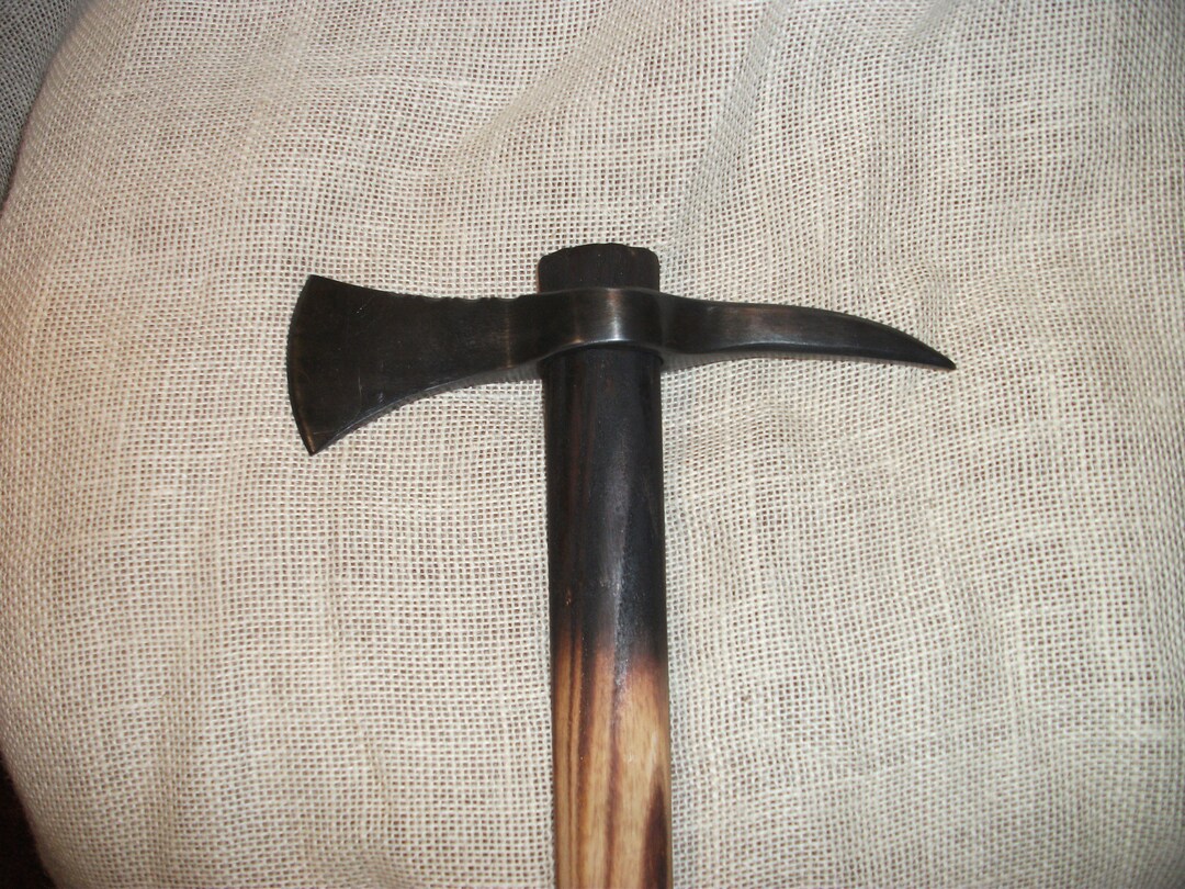 Hickory Handled Hand Forged Spike Tomahawk, Handmade Tomahawk, Custom ...