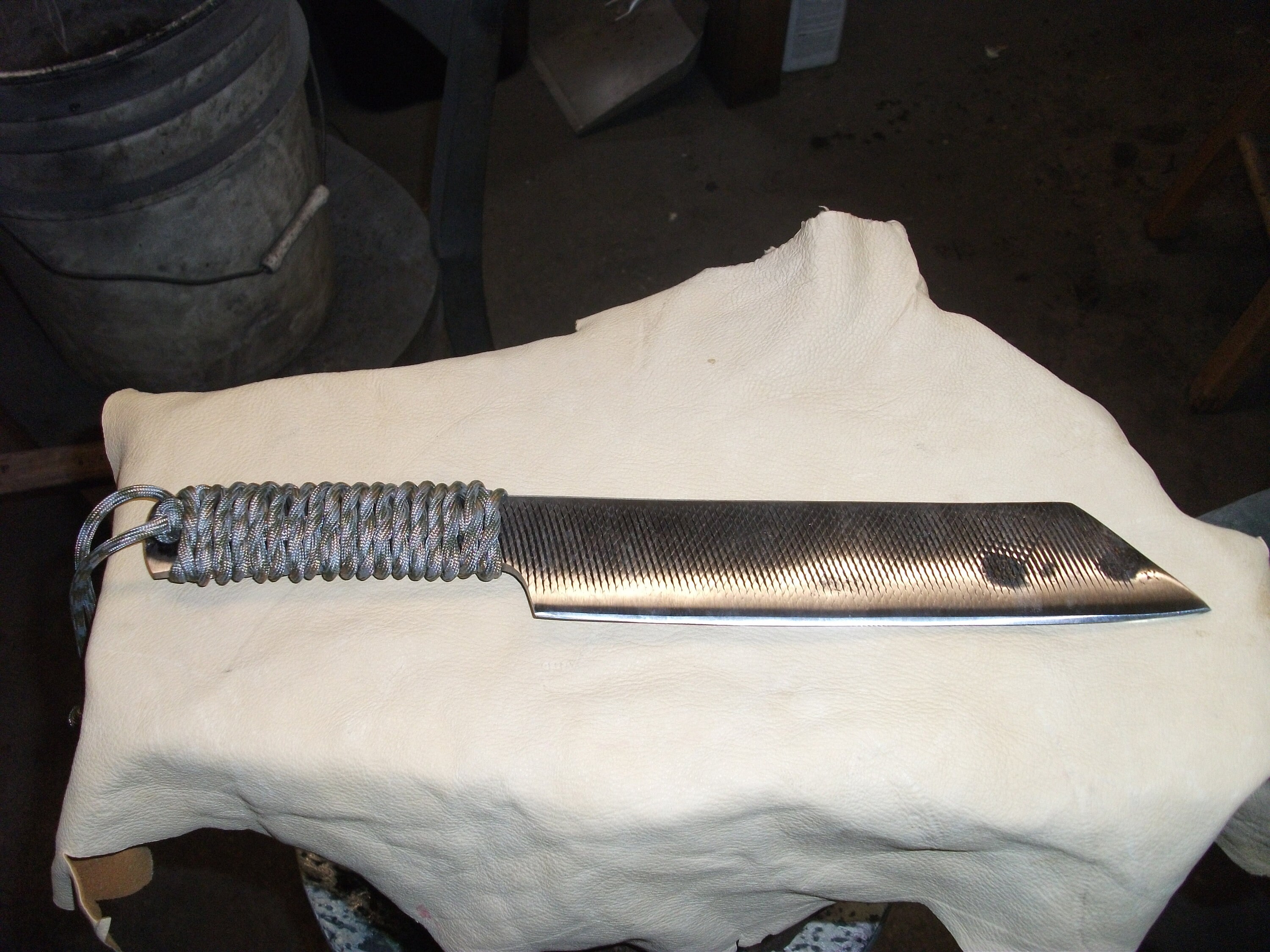 Hand Forged Chopper Knife Made From a USA Made Farriers Rasp - Etsy