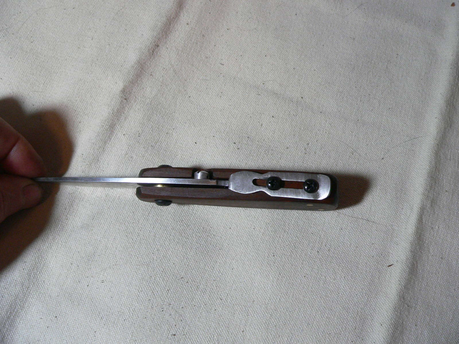 Walnut Handled Friction Folding Knife Titanium Slide Lock - Etsy