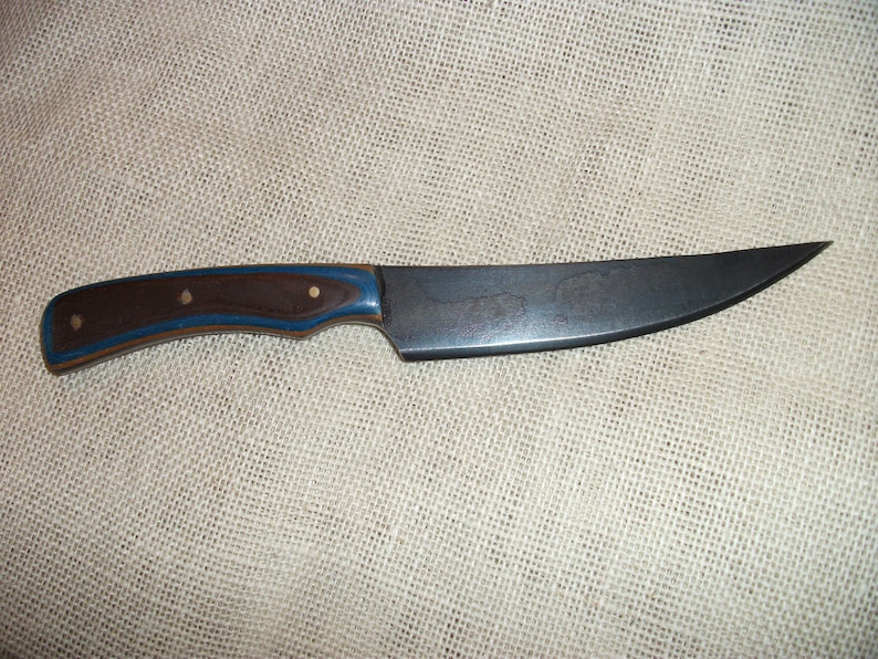 Saw Blade Steel Utility Knife, Paper Micarta Handle Thin Sharp Blade ...