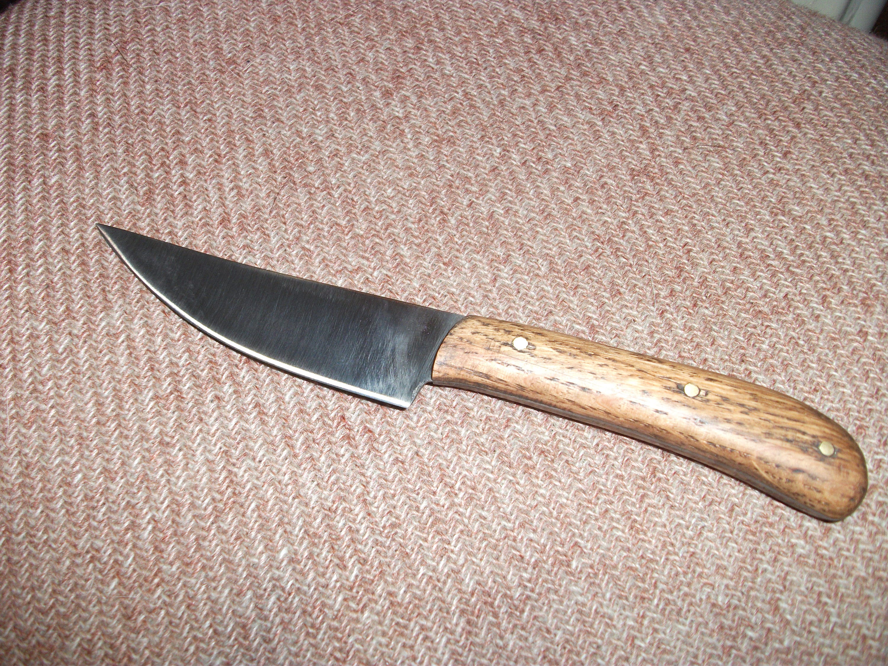 Saw Blade Steel Utility /skinning Knife, Thin Sharp Blade, Made in USA ...