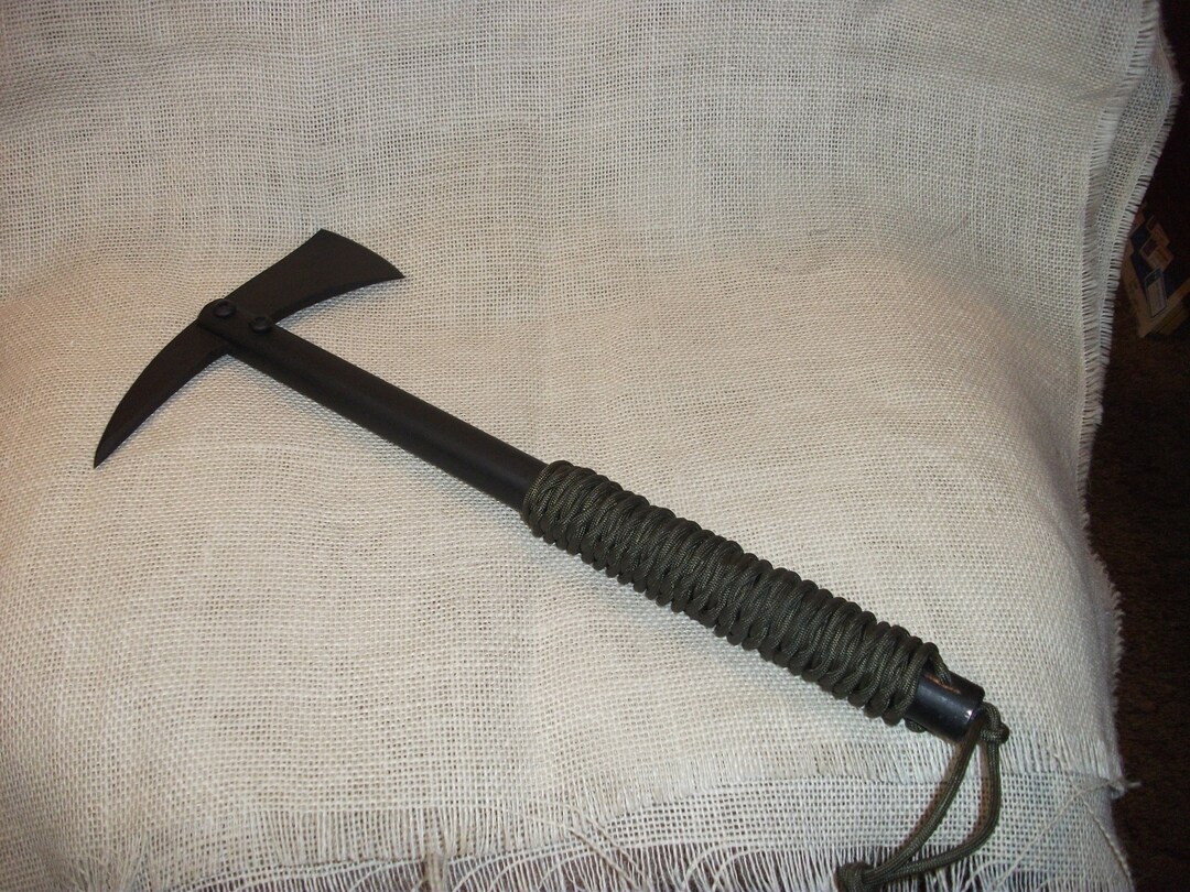 Tactical Tomahawk, Paracord Wrapped Handle,high Carbon Steel Head,ooak ...