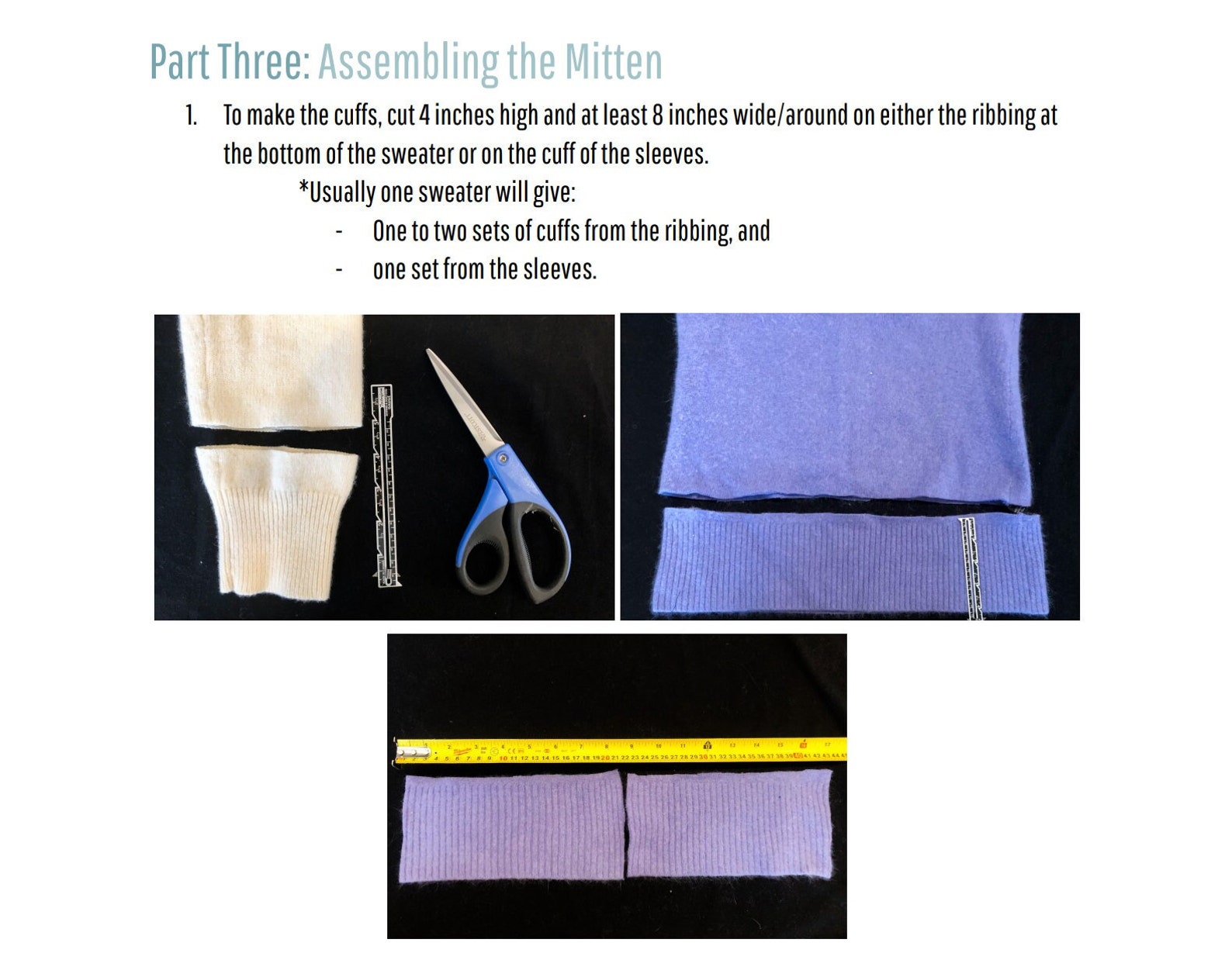 Smittens Upcycled Wool Sweater Mittens Pattern and - Etsy Canada