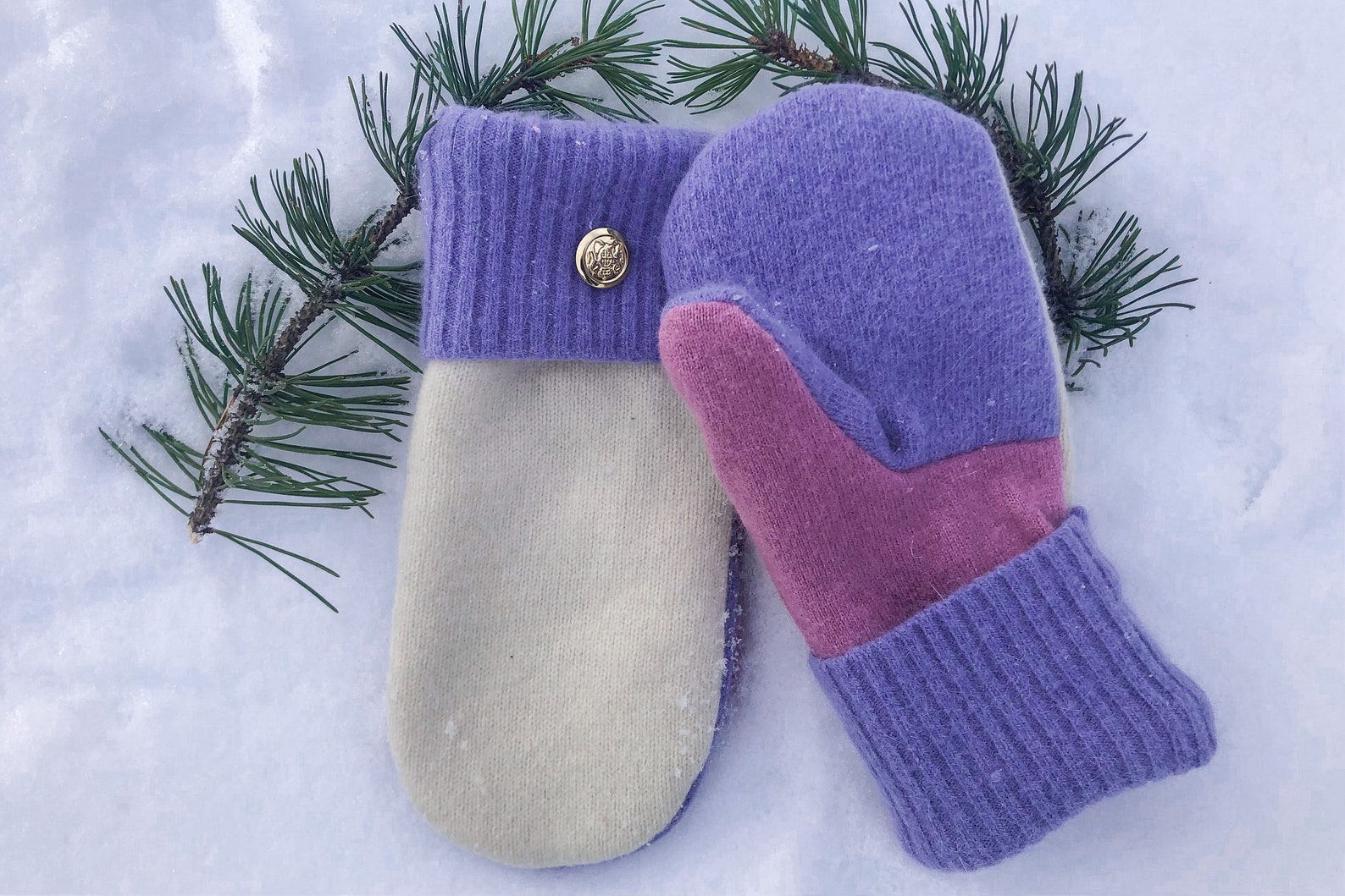 Smittens Upcycled Wool Sweater Mittens Pattern and - Etsy Canada