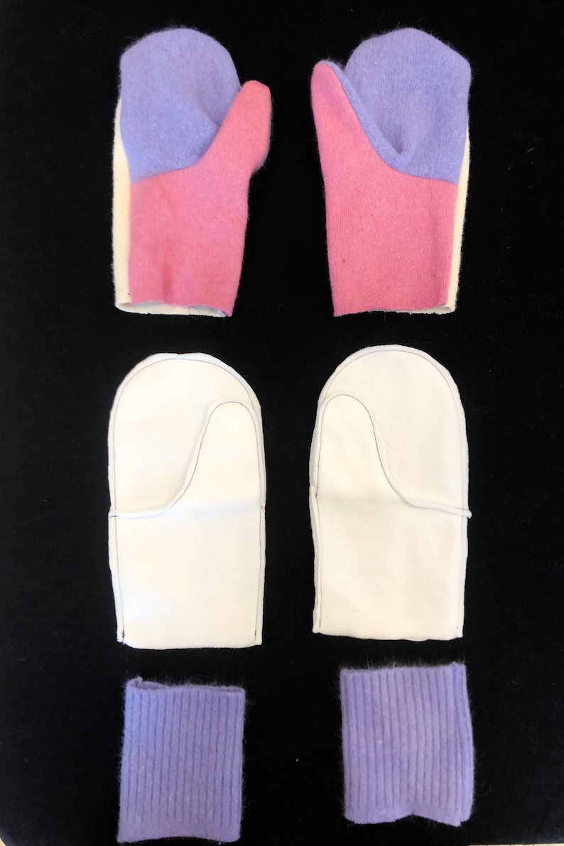 Smittens Upcycled Wool Sweater Mittens Pattern and - Etsy Canada