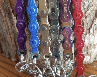 Upcycled Bike Chain Heart Keychain - Etsy