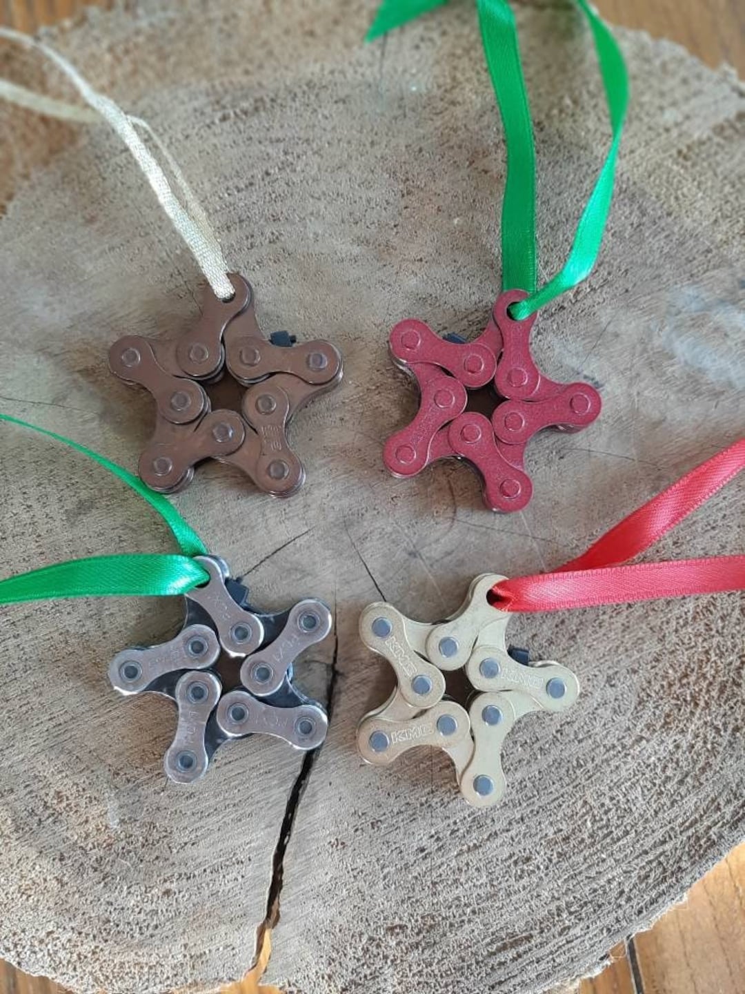 Christmas Ornament Star, Bike Chain - Etsy