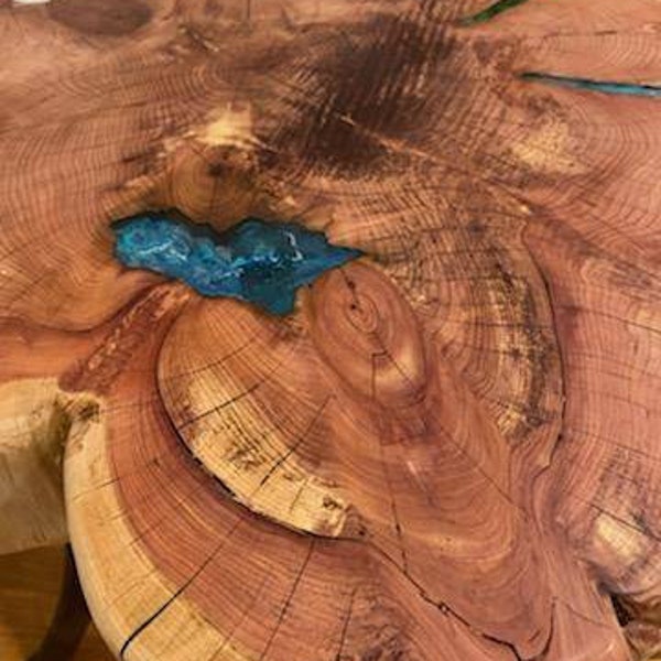 Cedar Epoxy Table - Etsy