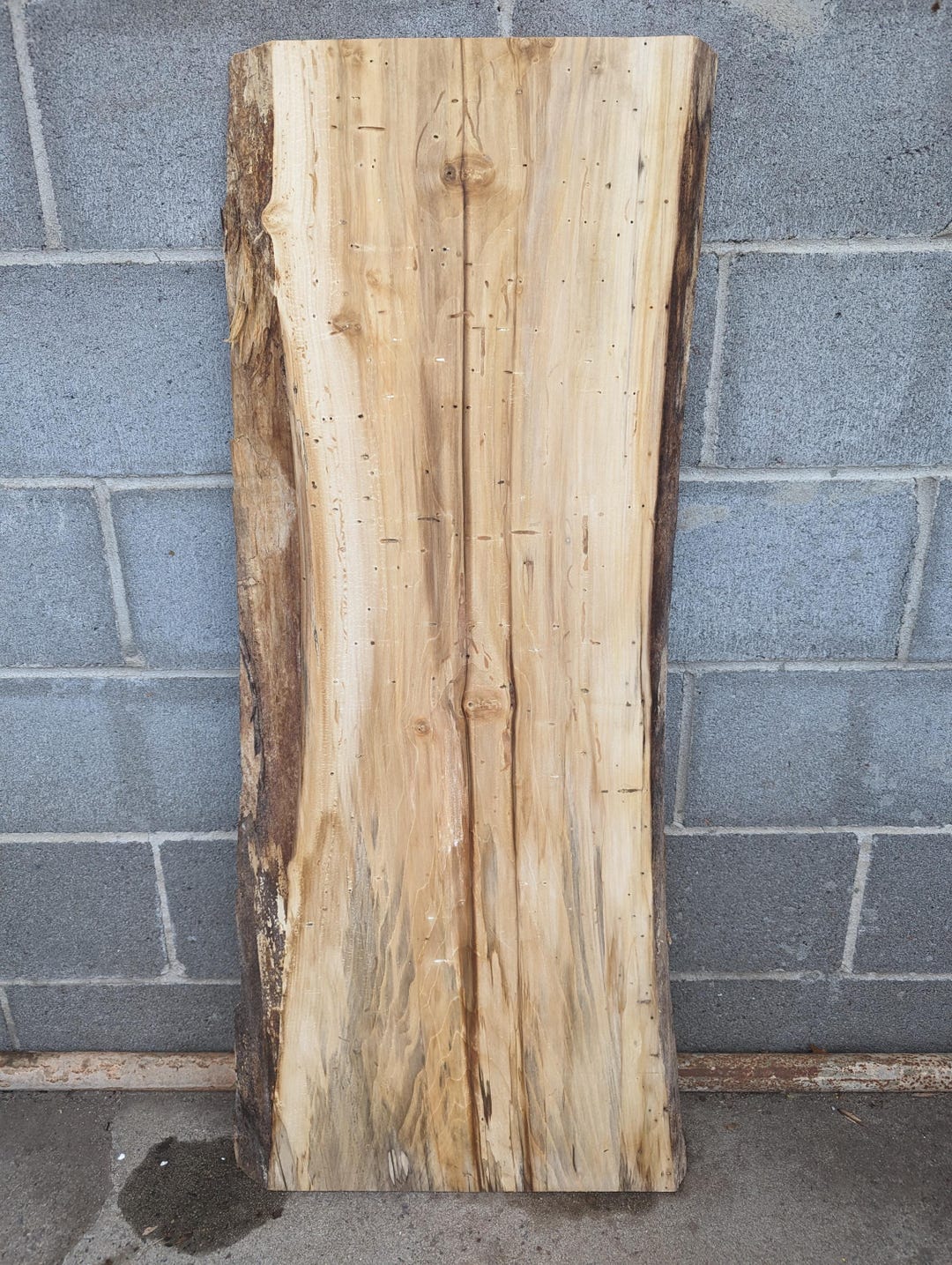 RAINBOW POPLAR (1 Live Edge Slabs) (thick) (wide) Unfinished. Nice - Etsy