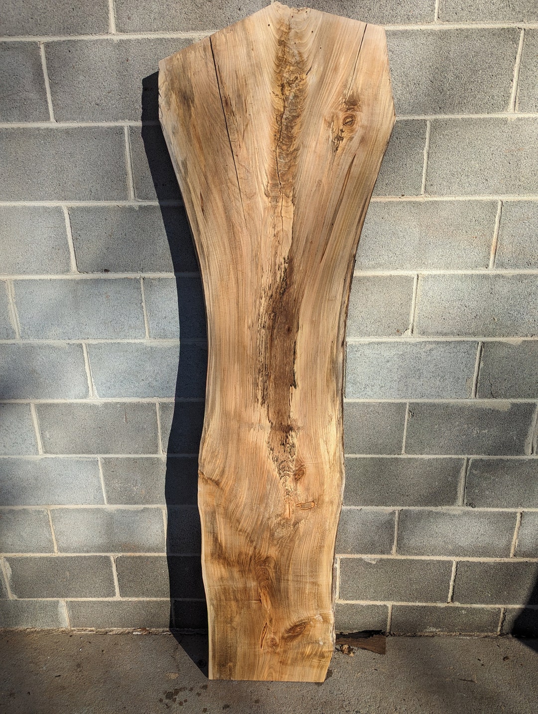 AMBROSIA MAPLE Slab live Edge Spalted bench, Shelf, Table Thick Slab ...