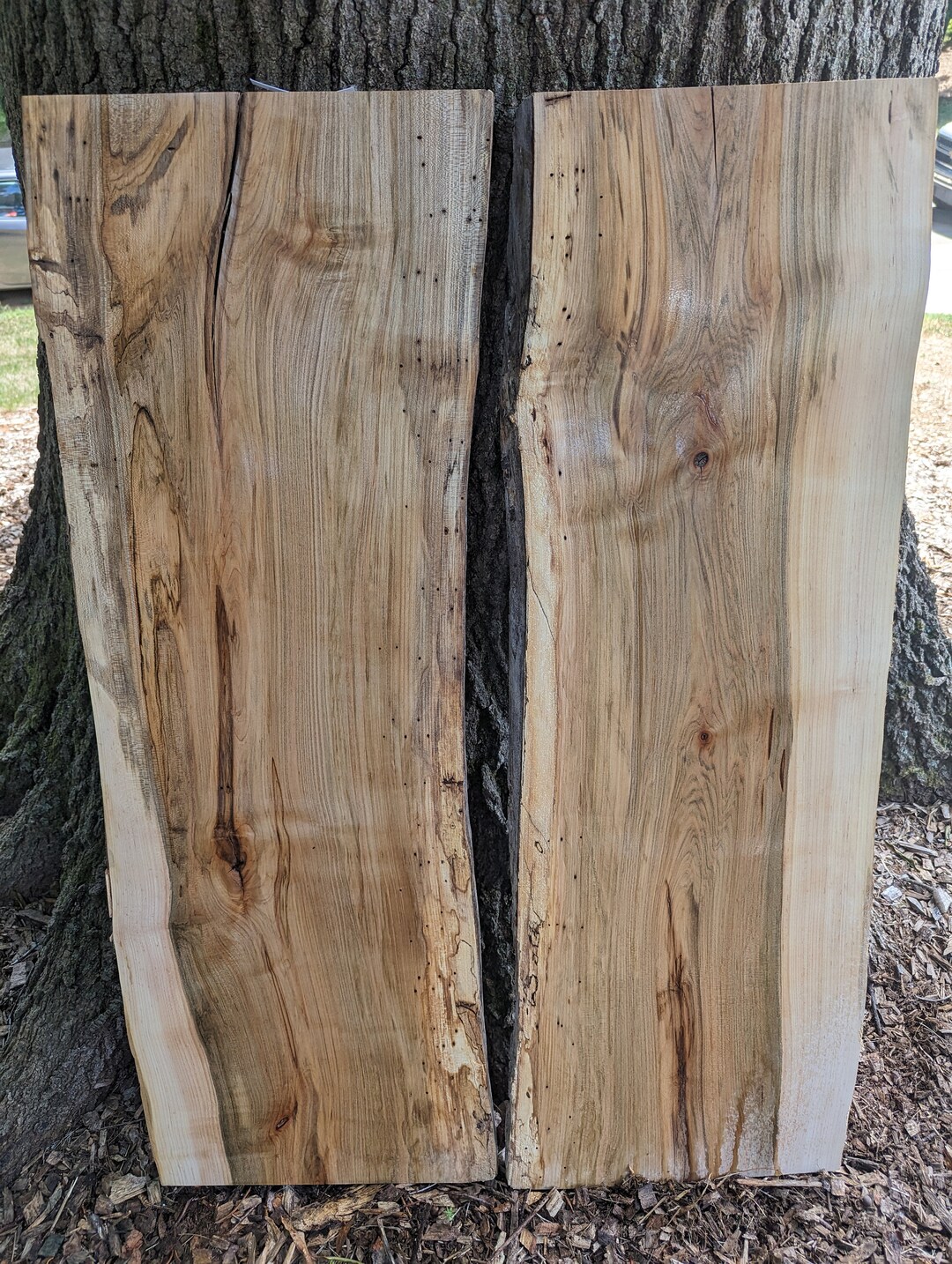 AMBROSIA MAPLE Slabs live Edge 2 Slabs river Table Set epoxy Slabs ...