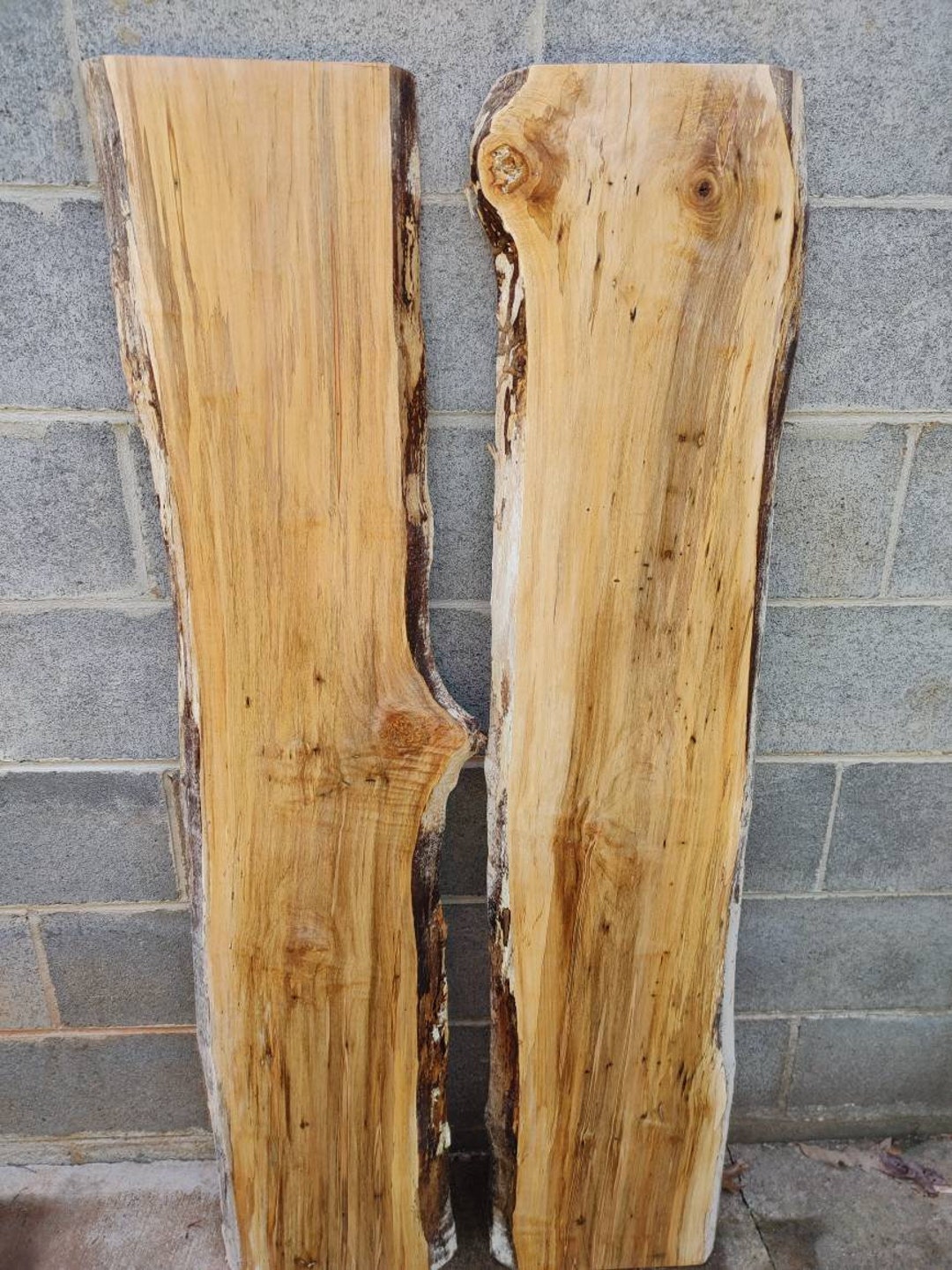 AMBROSIA MAPLE Slabs (live Edge) 2 Slabs (river Table Set) Thick Slabs ...