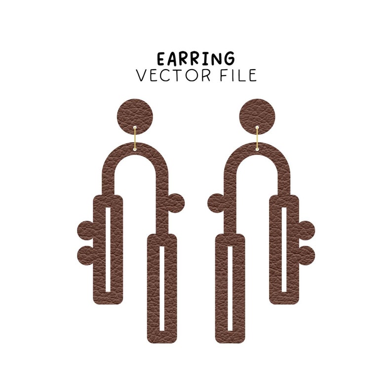 Abstract Geometric Earring Template SVG, Laser Cut File, Lightweight ...