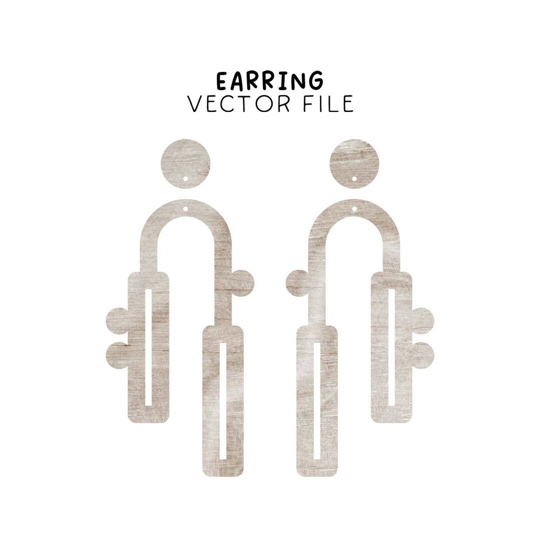 Abstract Geometric Earring Template SVG, Laser Cut File, Lightweight ...