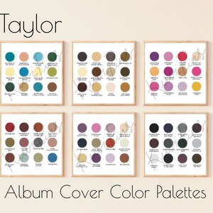 10 Taylor Album Cover Color Palettes Digital Downloads - Etsy