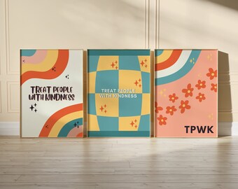 Digital Download Retro Fruit 70's Art Bundle Treat People With Kindness ...