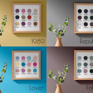 10 Taylor Album Cover Color Palettes Digital Downloads - Etsy