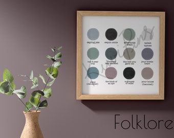 1 RED Taylor Album Cover Color Palette Digital Download - Etsy