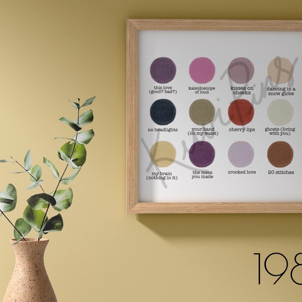 Album Color Palette - Etsy