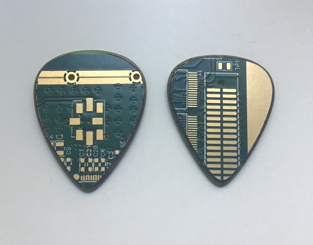 Handmade Recycled Gold Plated Circuit Board Guitar Picks - Etsy