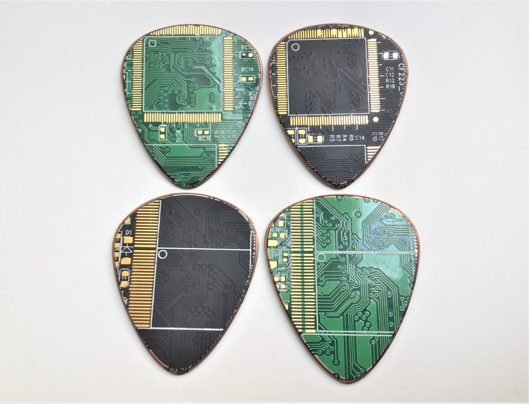 Handmade Recycled Gold Plated Circuit Board Guitar Picks - Etsy