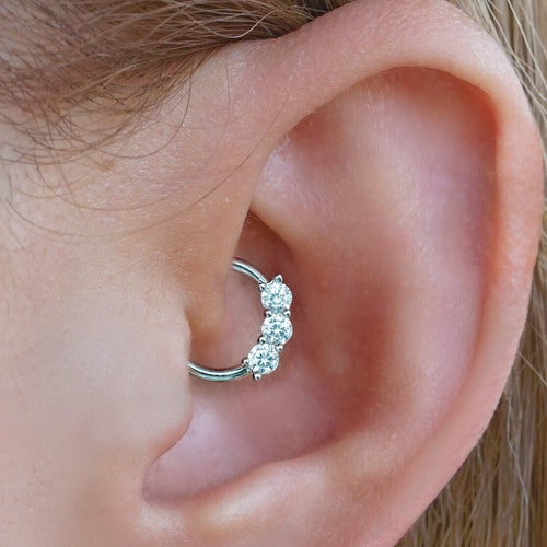 Daith Earring Daith Piercing 16g Rook Earring Rook Piercing - Etsy