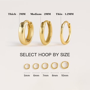 Simple Cartilage Hoop, Helix Hoop, Small Hoop Earrings, Tiny Hoop, Mini ...