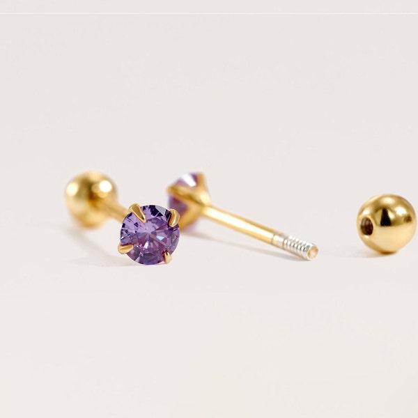 Purple Earrings - Etsy
