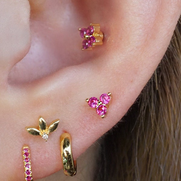 Trinity Ball Flat Back Earrings - Etsy