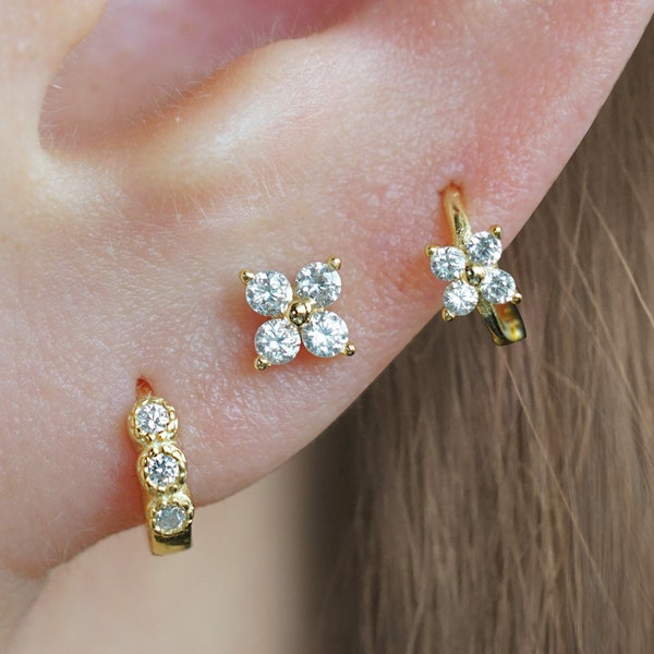 Flower Cartilage Earring - Etsy