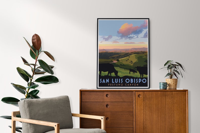 San Luis Obispo Cal Poly Prefumo Canyon Fine Art Print - Etsy