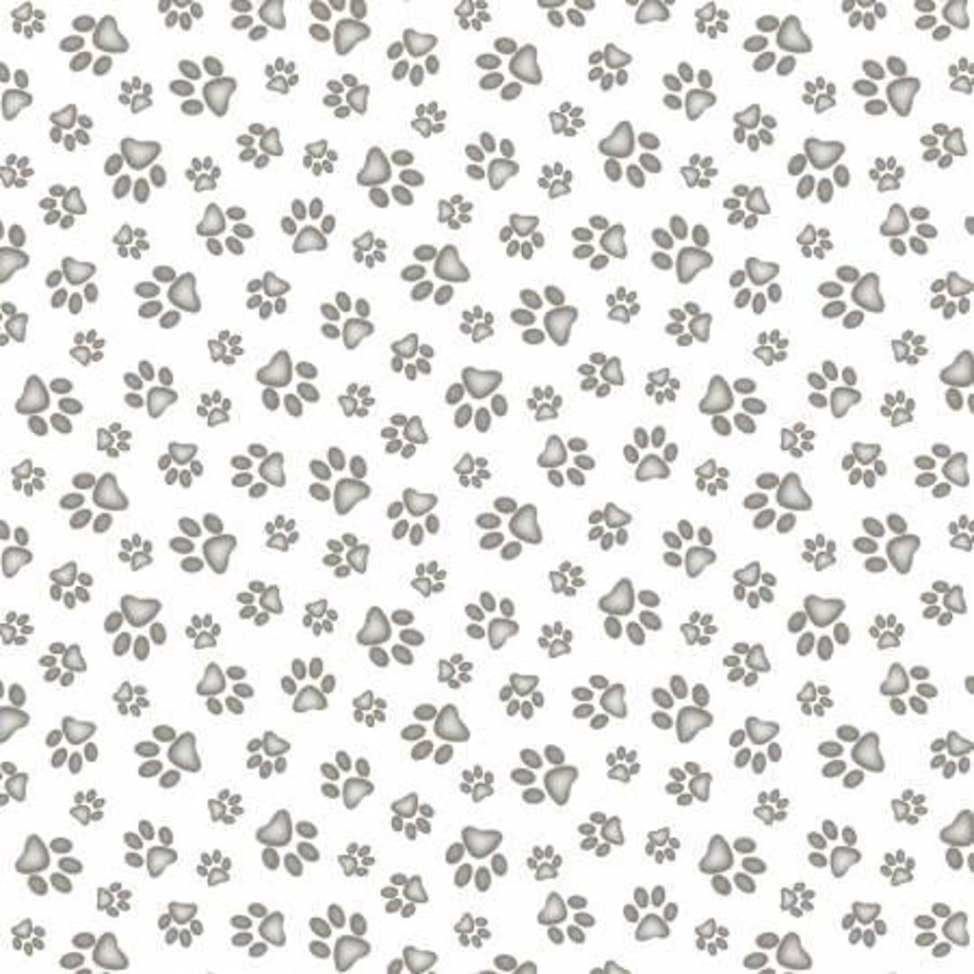 Paw Prints Fabric by Elizabeths Studio, 100% Cotton - Etsy