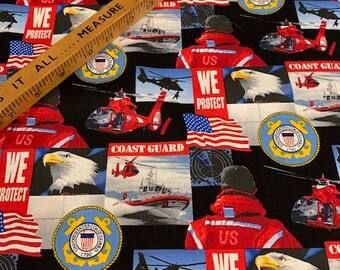 Coast Guard Fabric - Etsy