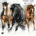 Mare and Foal Fabric Panel 36x44, PD7010 Hold Your Horses Fabric ...
