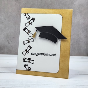 Graduation Card - Scrolls - Etsy