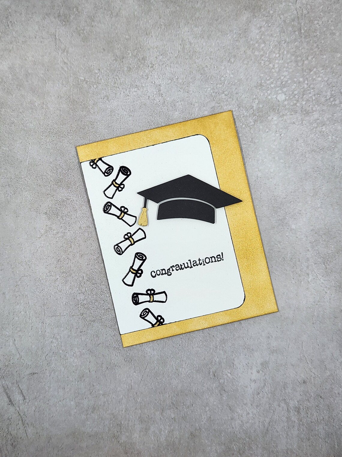 Graduation Card - Scrolls - Etsy
