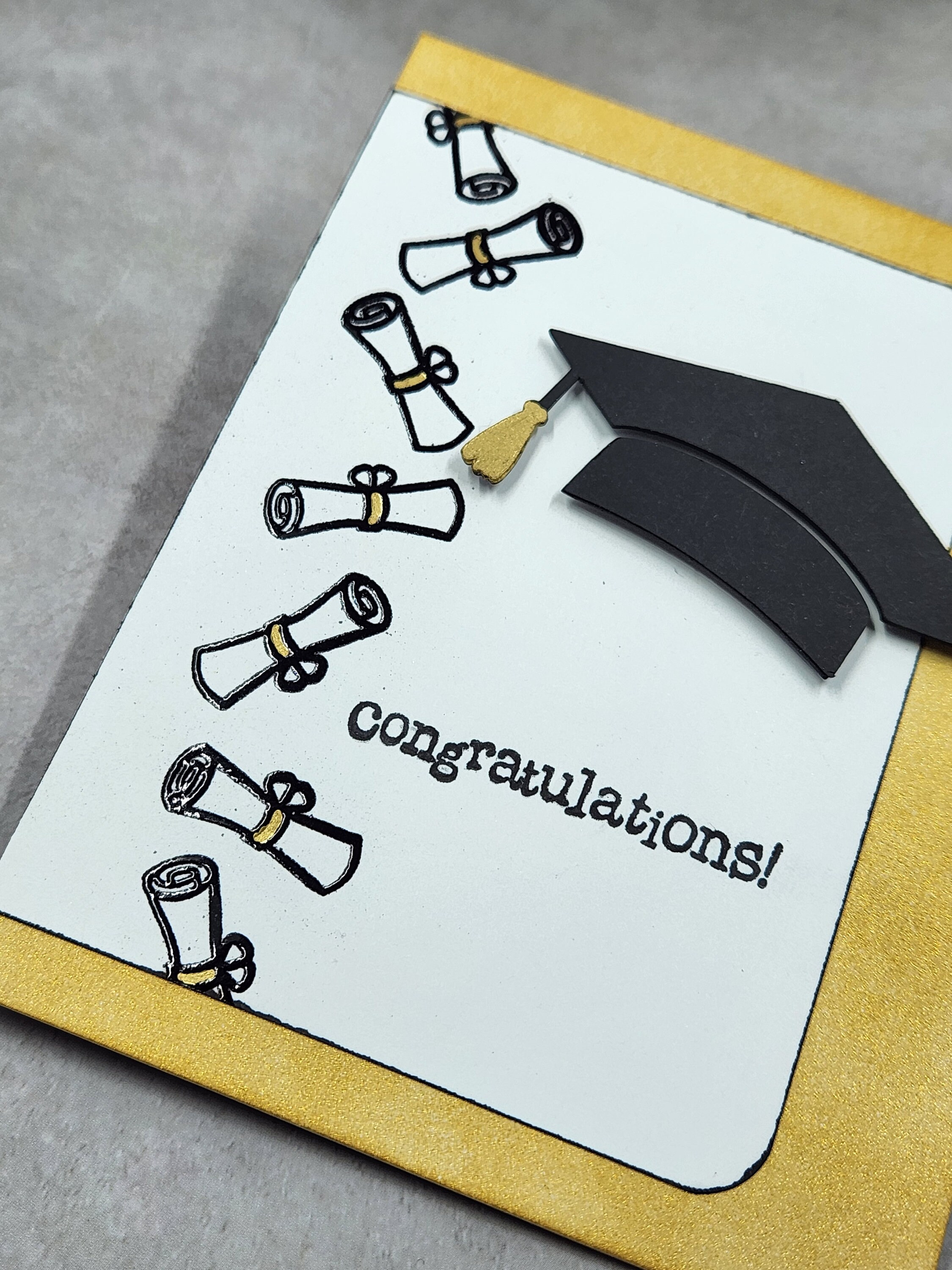 Graduation Card - Scrolls - Etsy