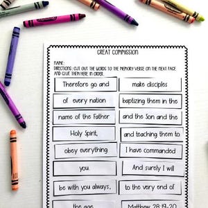 The Great Commission Bible Lesson for Upper Elementary Sunday School ...