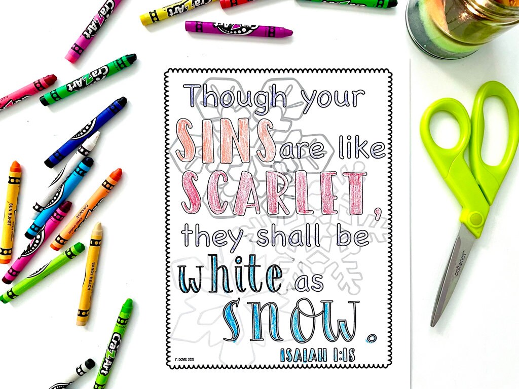 Bible Verse Coloring Sheets About Forgiveness for Sunday School or ...