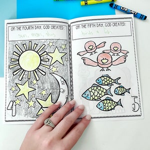 Creation Booklet // Printable Book About Creation Bible Story for ...