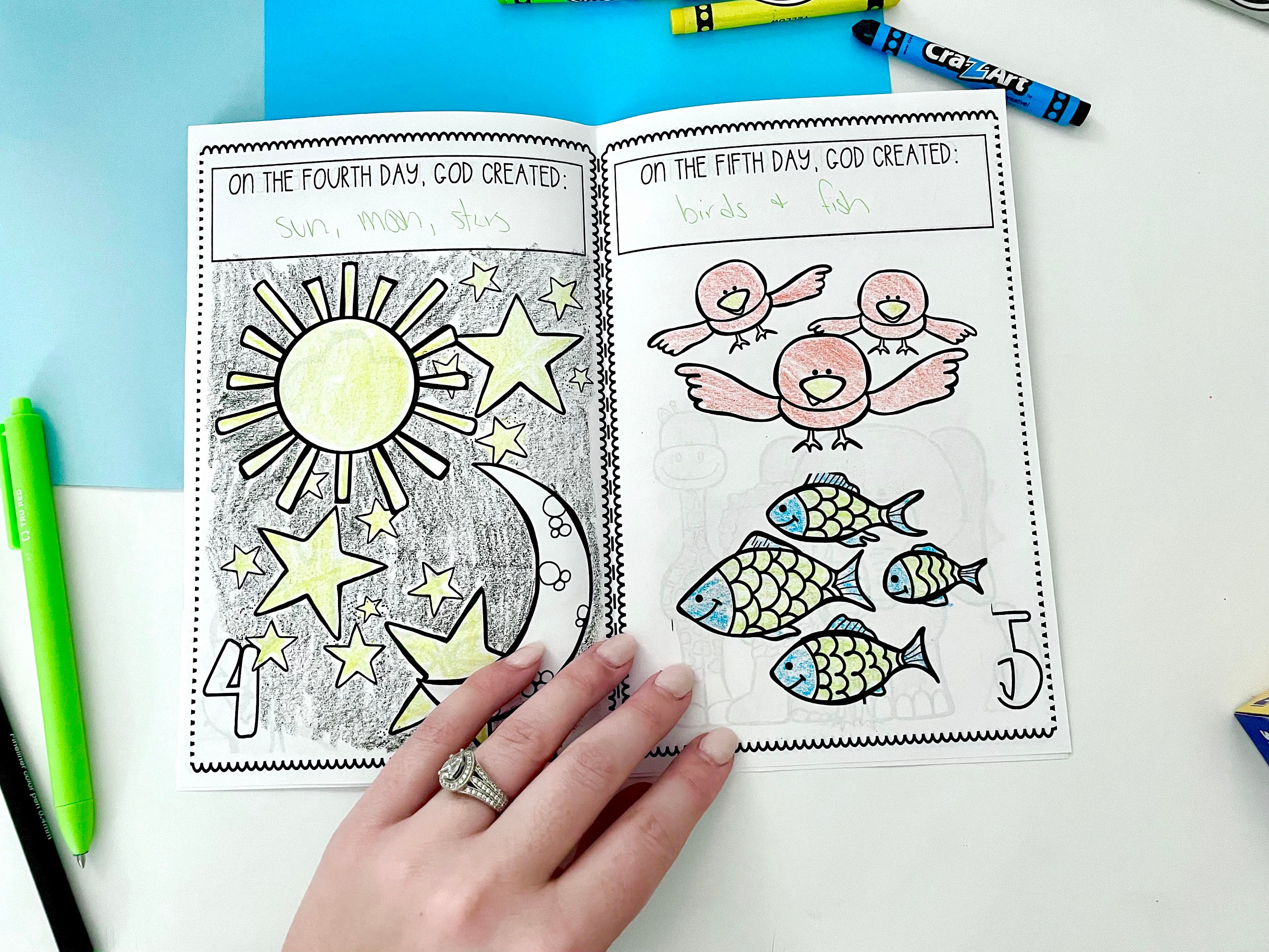 Creation Booklet // Printable Book About Creation Bible Story for ...