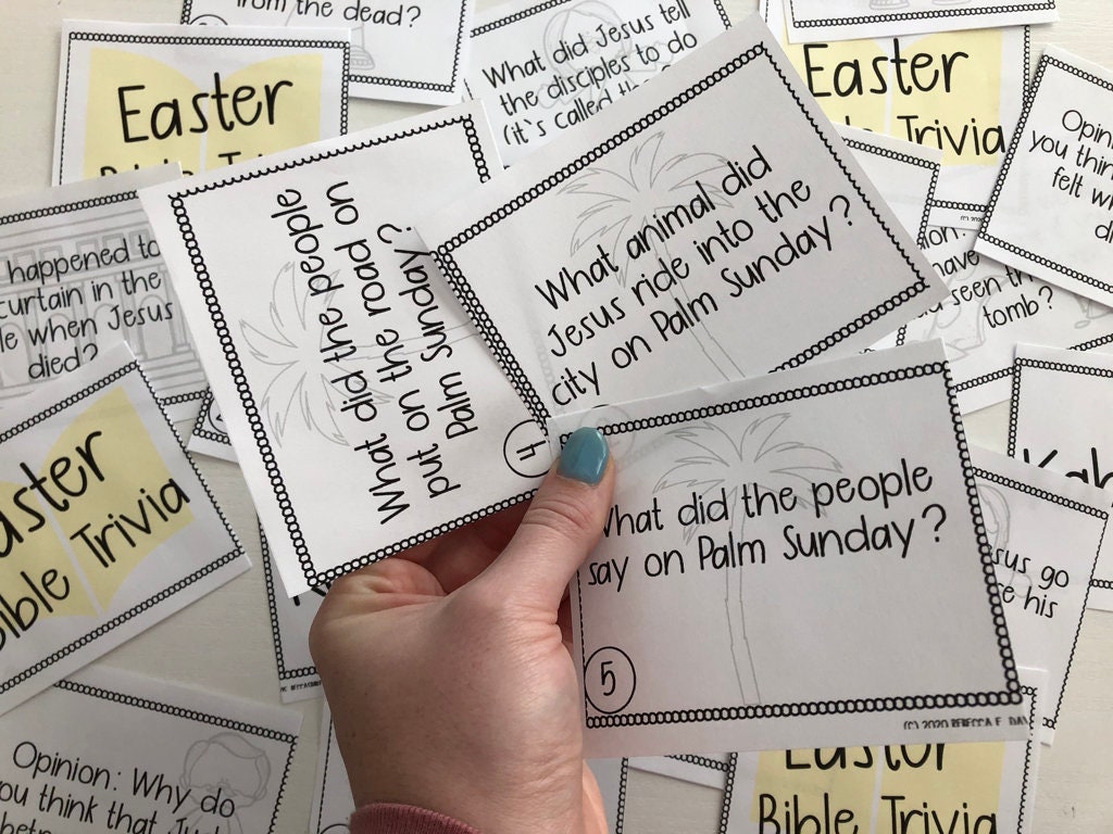 Kaboom! Bible Trivia Game for Easter + Holy Week || Homeschool or ...