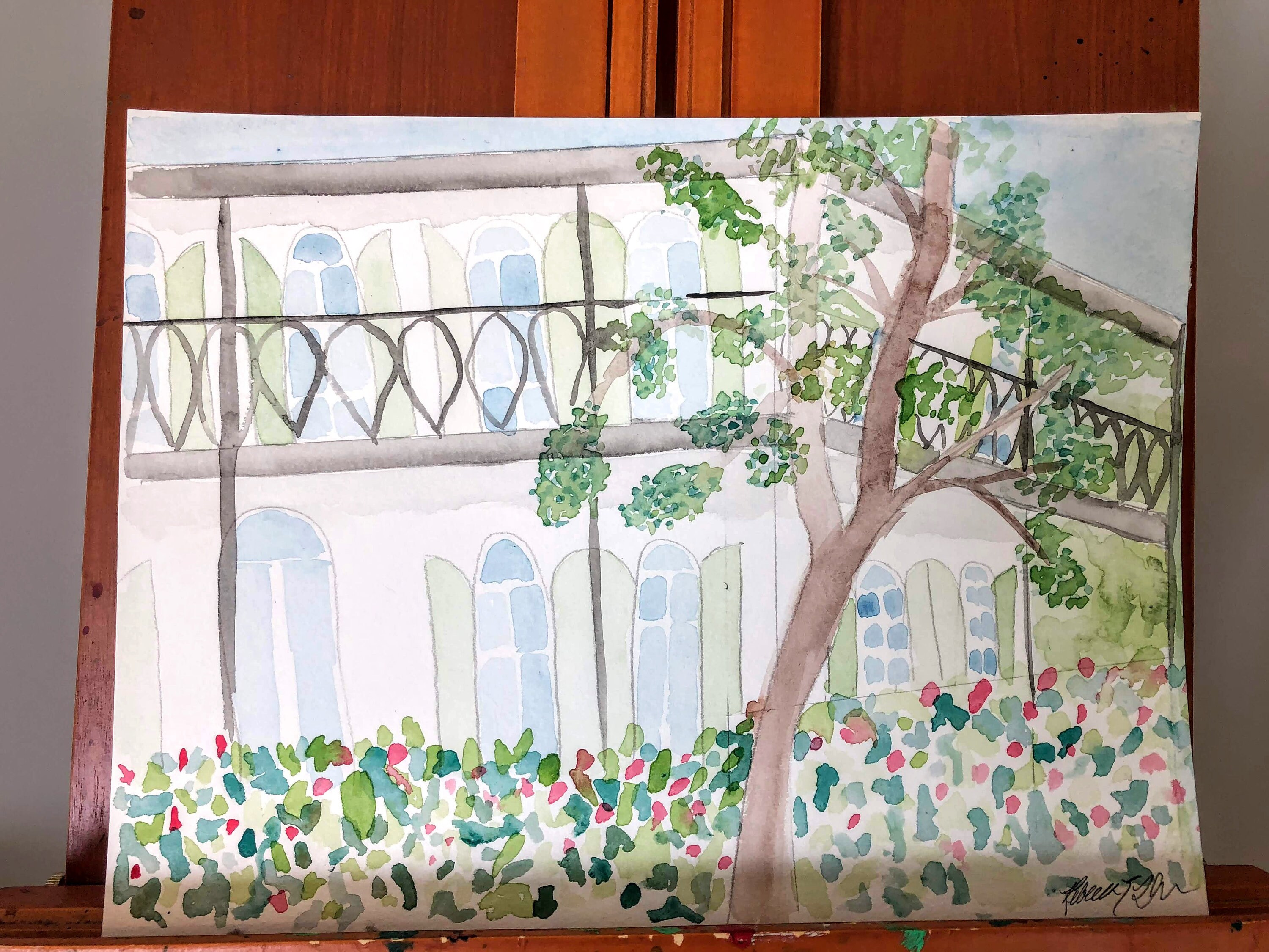 Hemingway House: 5x7in Print of Original Watercolor Painting of Ernest ...
