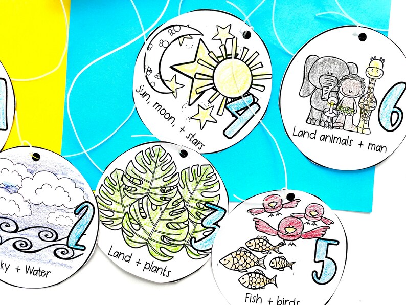 Creation Craft // Printable Bible Craft About Creation for Sunday ...