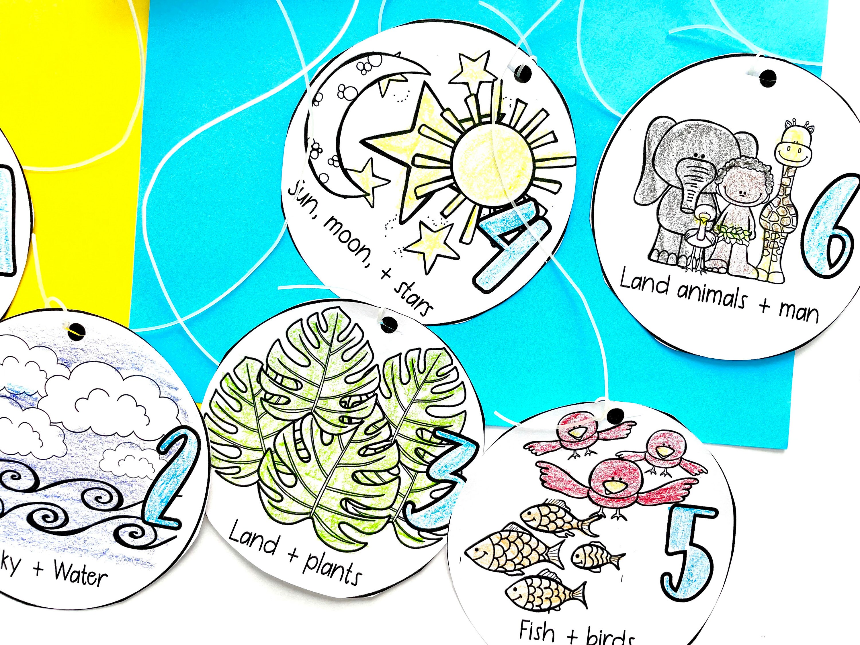 Creation Craft // Printable Bible Craft About Creation for Sunday ...